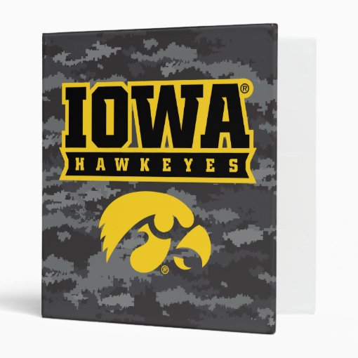 Iowa Hawkeyes | Camouflage 3 Ring Binder | Zazzle
