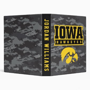 Iowa Hawkeyes | Camouflage 3 Ring Binder | Zazzle