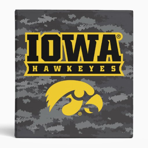 Iowa Hawkeyes | Camouflage 3 Ring Binder | Zazzle