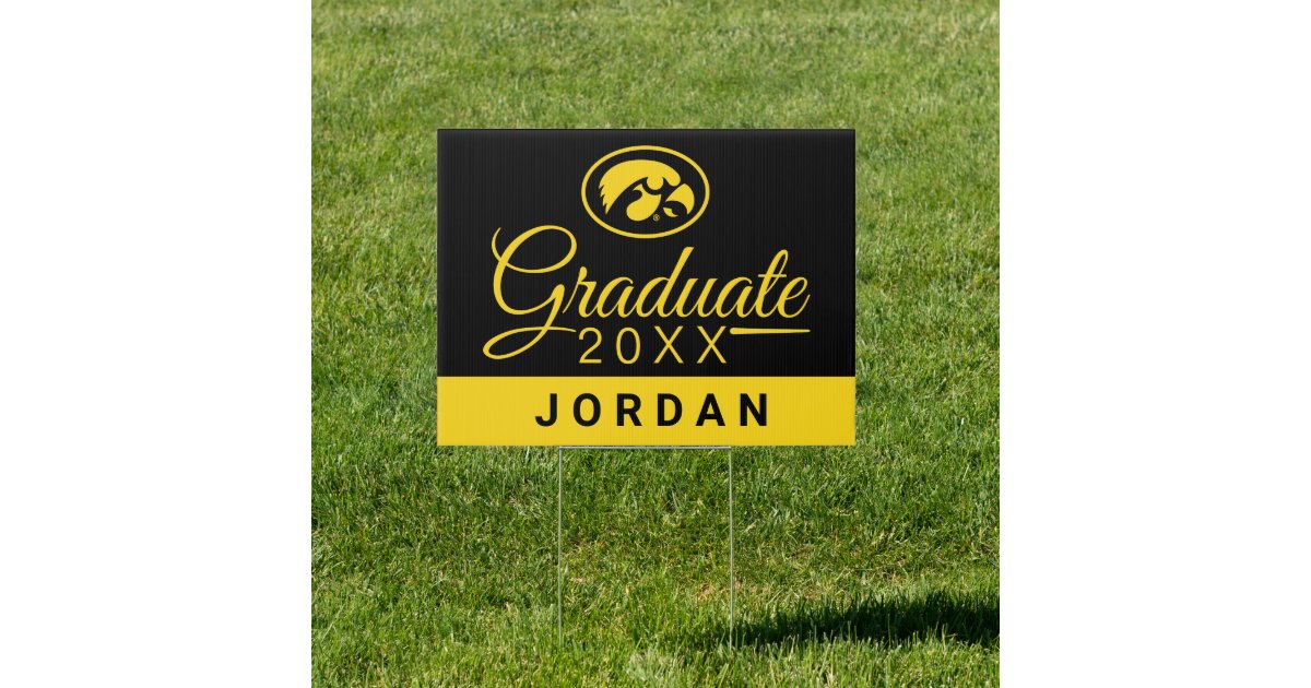 Iowa Hawkeyes Graduation Sign | Zazzle