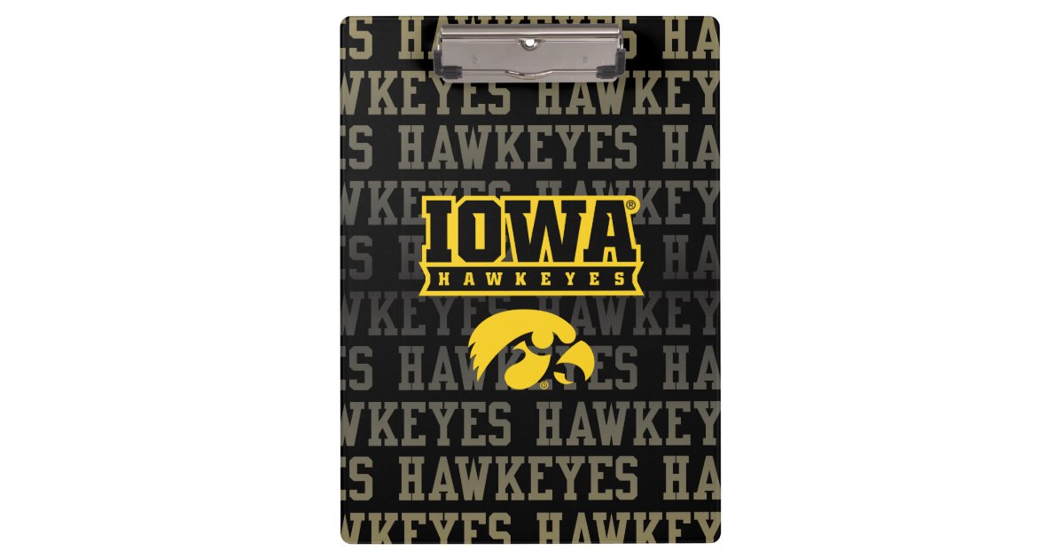 Iowa Hawkeyes | Hawkeye Pattern Clipboard | Zazzle