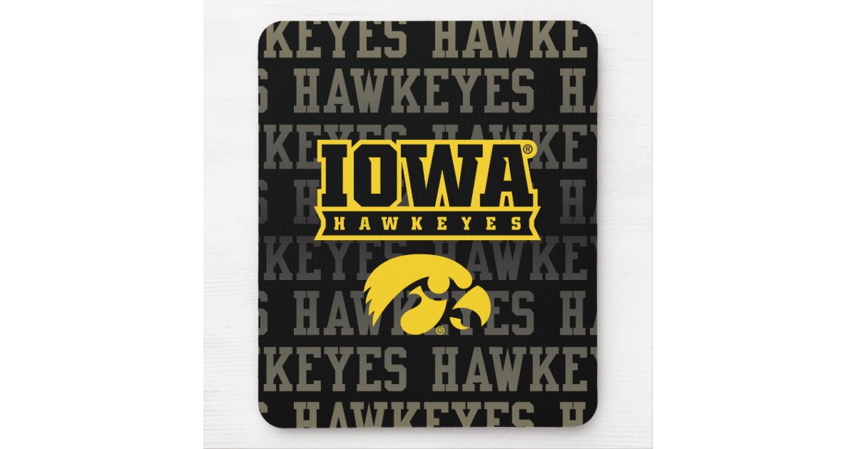 Iowa Hawkeyes | Hawkeye Pattern Mouse Pad | Zazzle