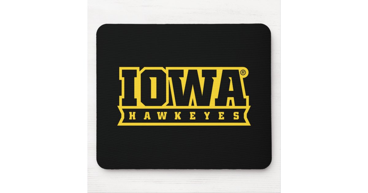 Iowa Hawkeyes Logotype Mouse Pad | Zazzle