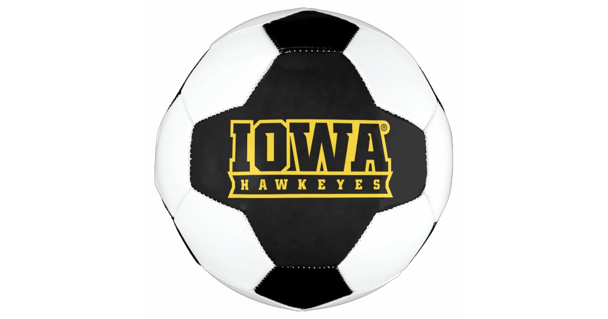 Iowa Hawkeyes Logotype Soccer Ball | Zazzle