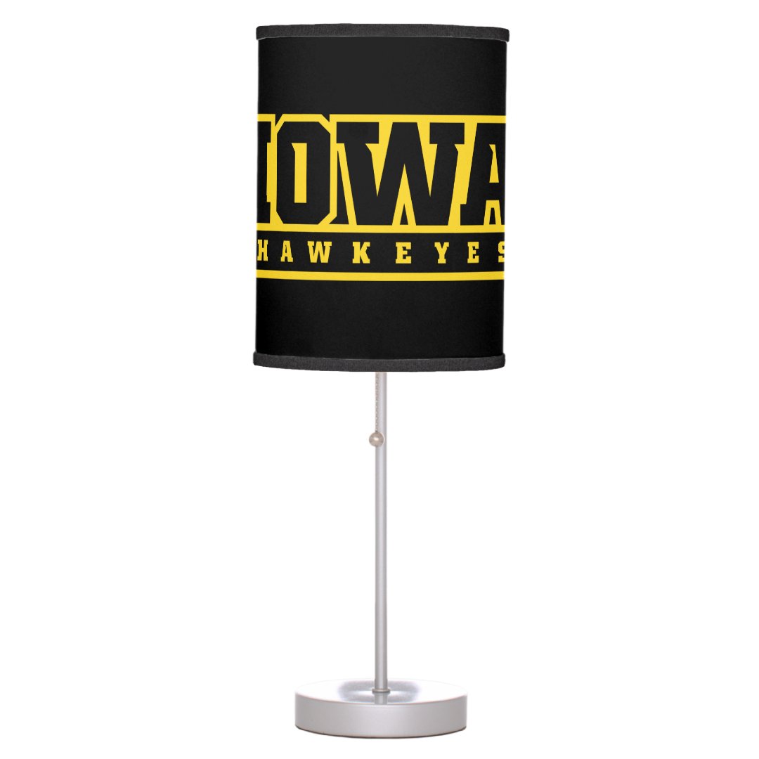 Iowa Hawkeyes Logotype Table Lamp | Zazzle