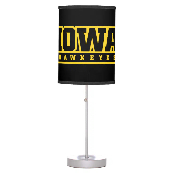 Iowa Hawkeyes Logotype Table Lamp | Zazzle