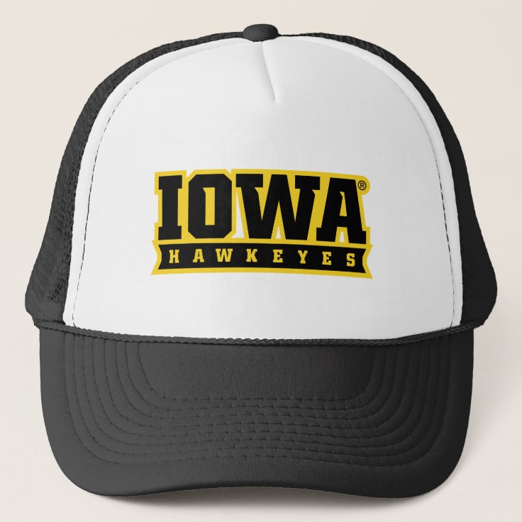 Iowa Hawkeyes Logotype Trucker Hat | Zazzle