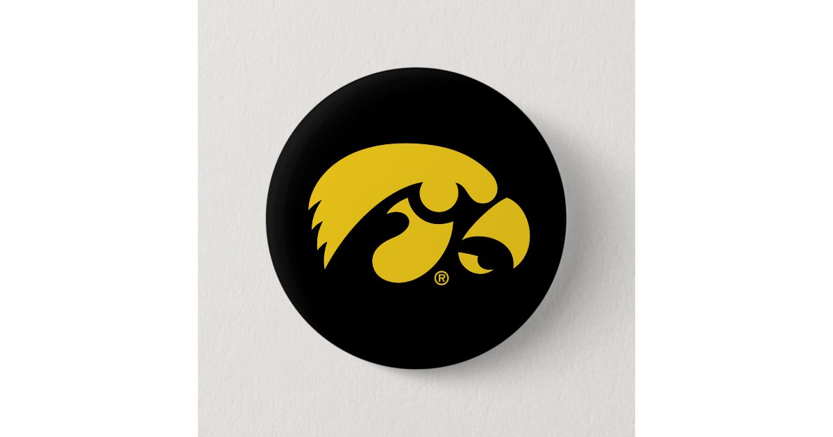 Iowa Logo | Hawkeye Button | Zazzle