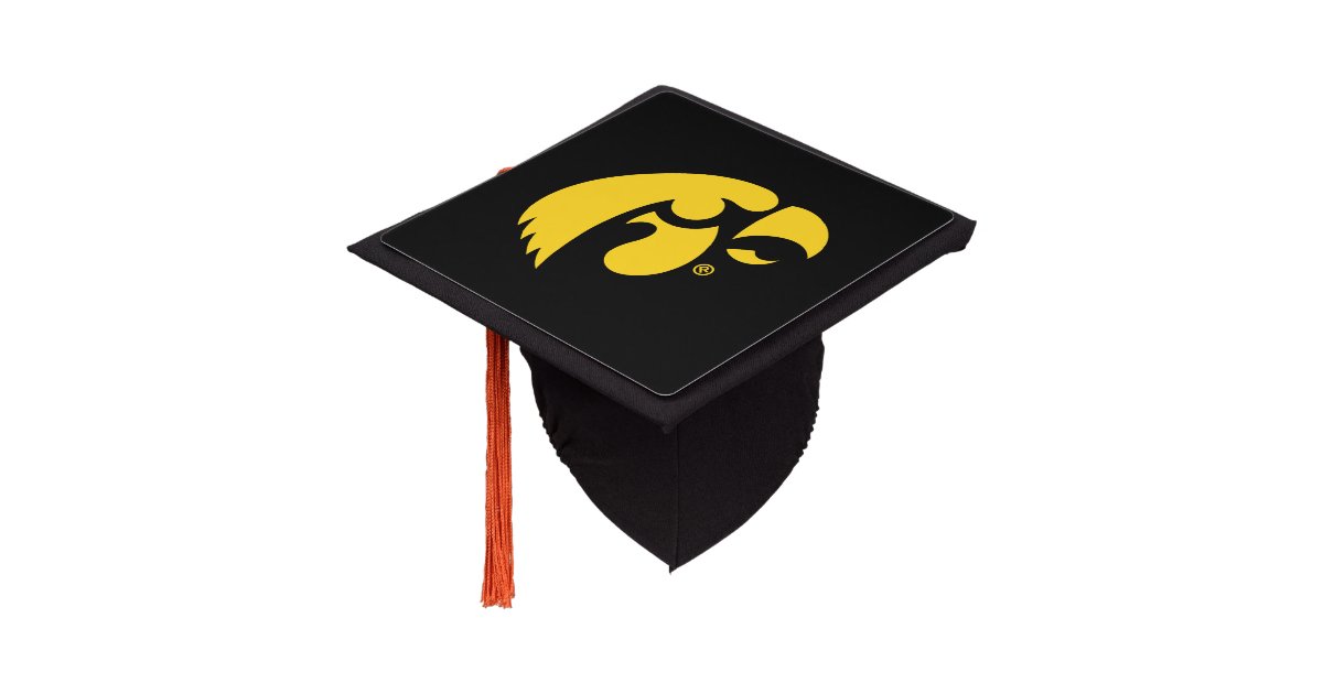 Iowa Logo | Hawkeye Graduation Cap Topper | Zazzle