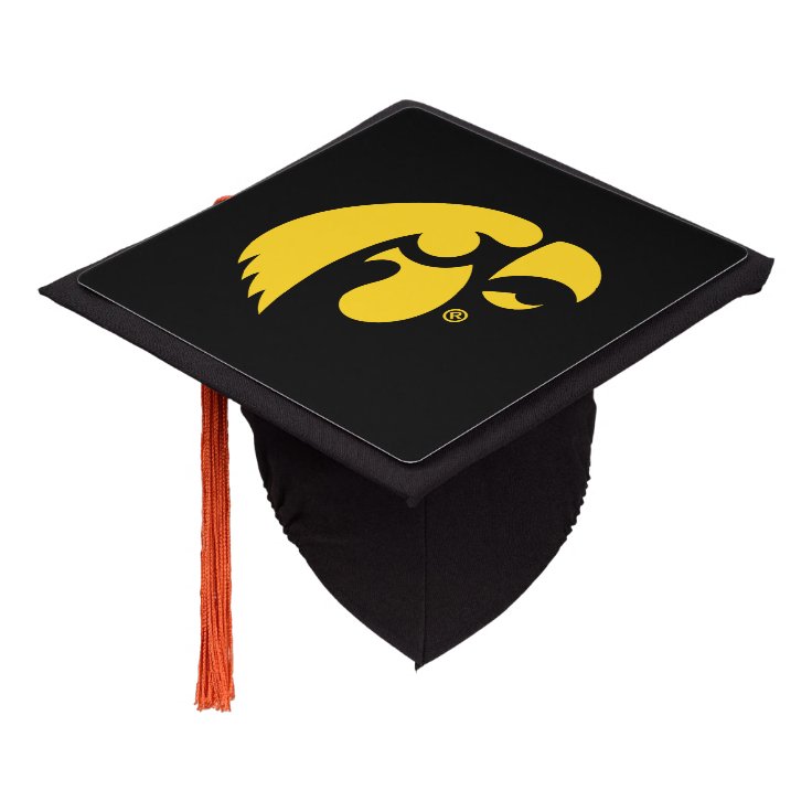 Iowa Logo | Hawkeye Graduation Cap Topper | Zazzle