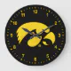Iowa Logo | Hawkeye Large Clock | Zazzle