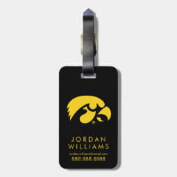 Iowa Logo | Hawkeye Luggage Tag | Zazzle