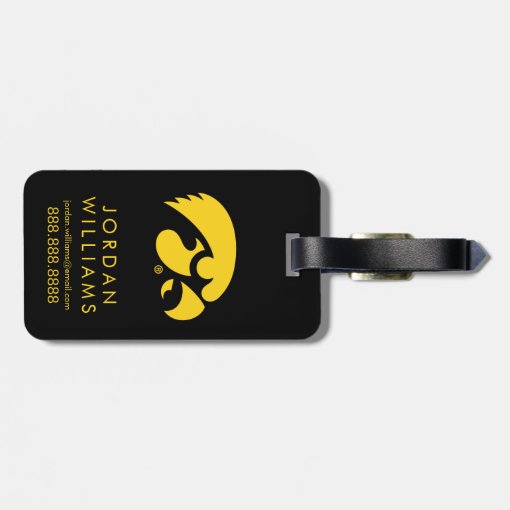 Iowa Logo | Hawkeye Luggage Tag | Zazzle