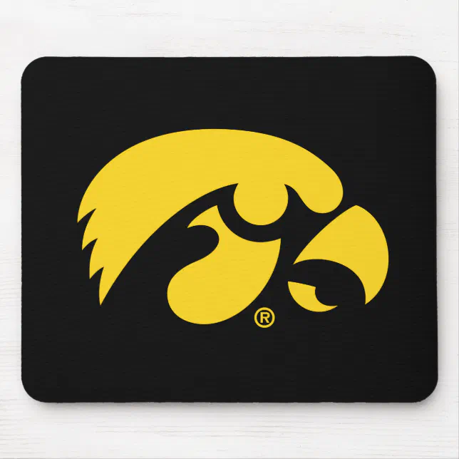 Iowa Logo | Hawkeye Mouse Pad | Zazzle