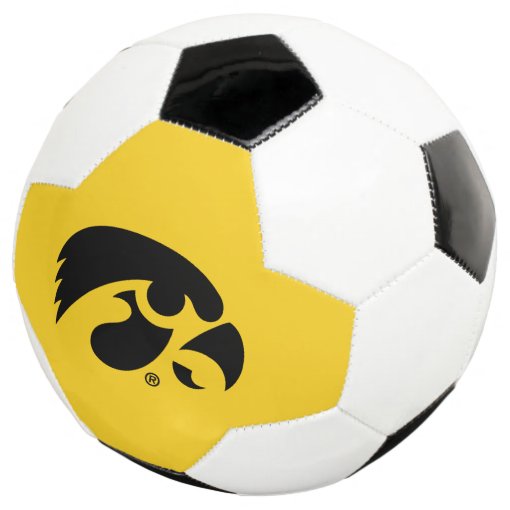 Iowa Logo | Hawkeye Soccer Ball | Zazzle