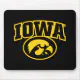 Iowa Logotype with Hawkeye Mouse Pad | Zazzle