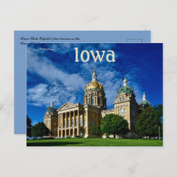 Iowa State Capitol Postcard | Zazzle
