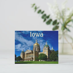 Iowa State Capitol Postcard | Zazzle