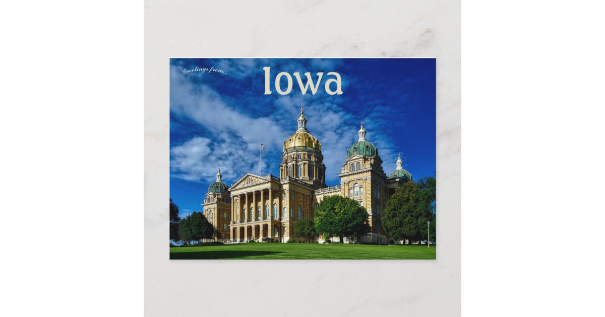 Iowa State Capitol Postcard | Zazzle