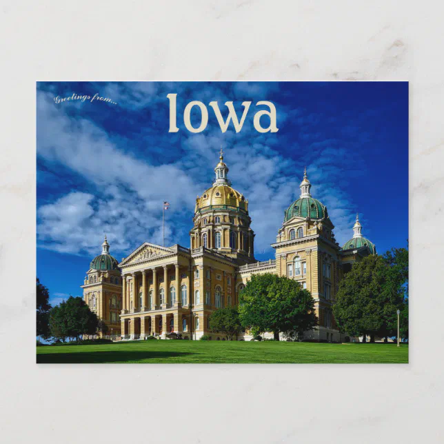 Iowa State Capitol Postcard | Zazzle
