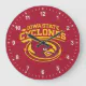 Iowa State Cyclones | Arched Mascot Logo Large Clock | Zazzle