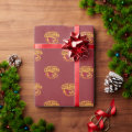 Iowa State Cyclones | Arched Mascot Logo Wrapping Paper | Zazzle