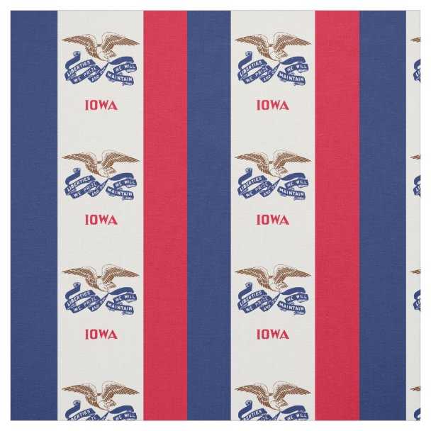 State of Iowa Tartan Fabric | Zazzle
