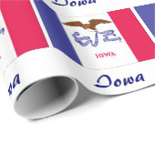 Iowa State Flag Wrapping Paper | Zazzle