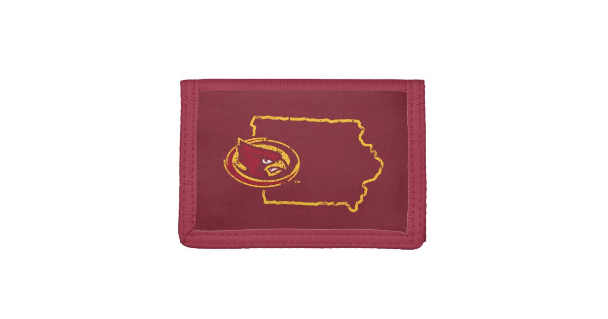 Iowa State Logo Distressed Trifold Wallet | Zazzle
