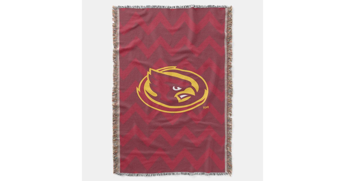 Iowa State University | Chevron Pattern Throw Blanket | Zazzle