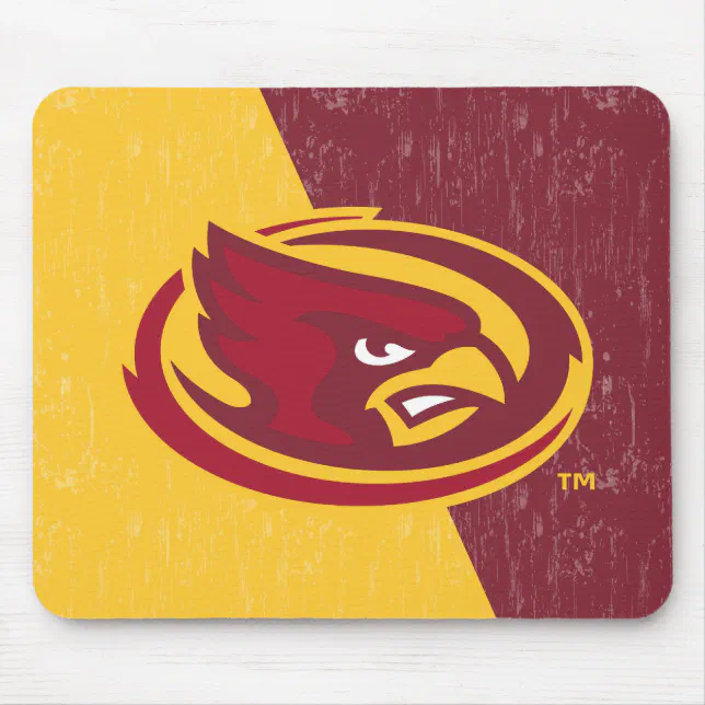 Iowa State University | Distressed Block Design Mouse Pad | Zazzle