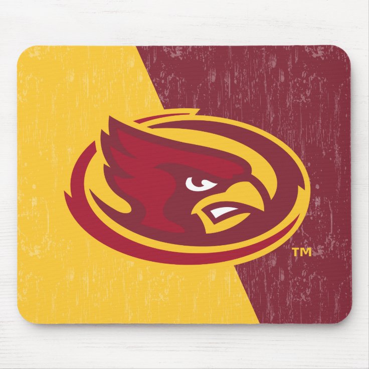Iowa State University | Distressed Block Design Mouse Pad | Zazzle