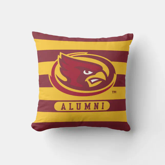 Iowa State University | Iowa Logo Alumni Stripes Throw Pillow | Zazzle