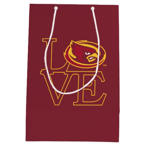 Iowa State University | Iowa Love Logo Medium Gift Bag | Zazzle