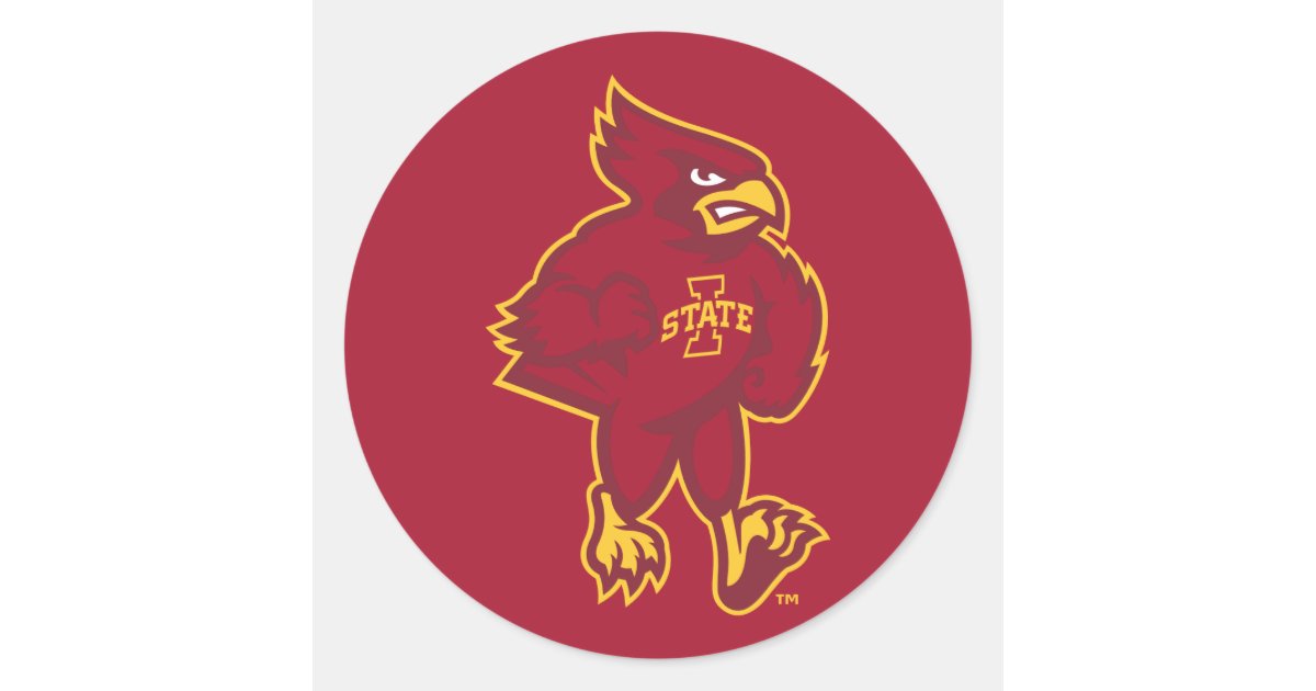 Iowa State University | Iowa Mascot Classic Round Sticker | Zazzle