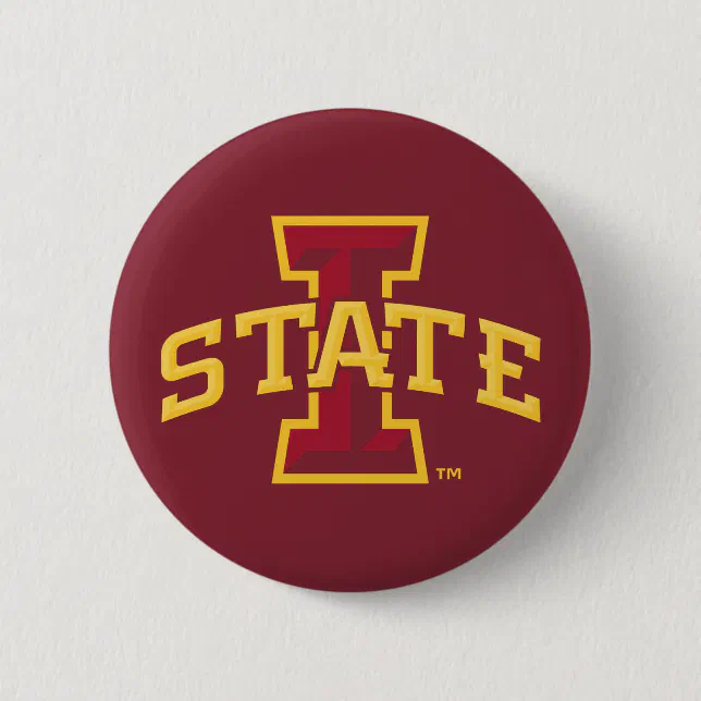 Iowa State University | Iowa State Arched Logo Button | Zazzle