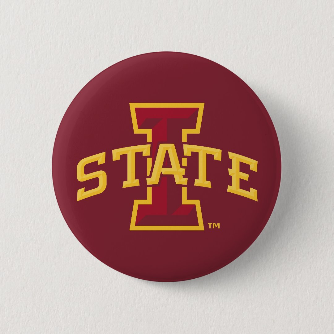 Iowa State University | Iowa State Arched Logo Button | Zazzle