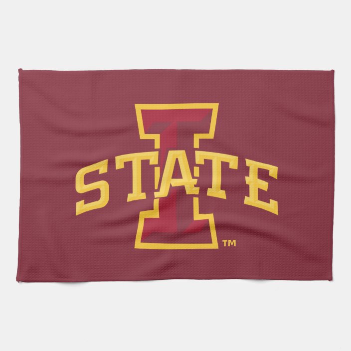 Iowa State University | Iowa State Arched Logo Kitchen Towel | Zazzle.com