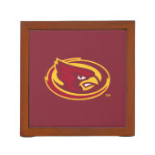 Iowa State University | Iowa State Cardinal Logo Desk Organizer | Zazzle