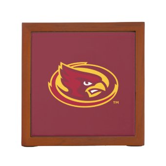 Iowa State University | Iowa State Cardinal Logo Desk Organizer | Zazzle