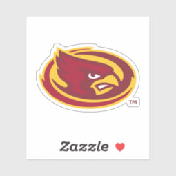 Iowa State University | Iowa State Cardinal Logo Sticker | Zazzle