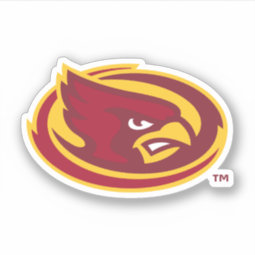 Iowa State University | Iowa State Cardinal Logo Sticker | Zazzle