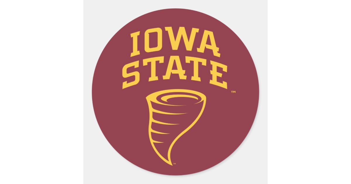 Iowa State University | Iowa State Cyclones Classic Round Sticker | Zazzle