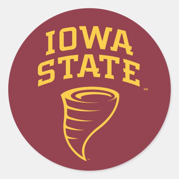 Iowa State University | Iowa State Cyclones Classic Round Sticker ...