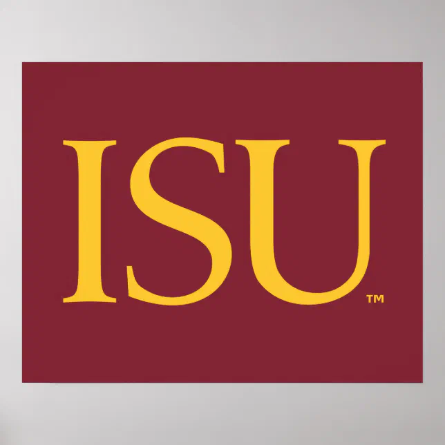 Iowa State University | ISU Logo Poster | Zazzle