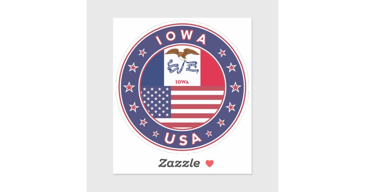 Iowa Sticker | Zazzle