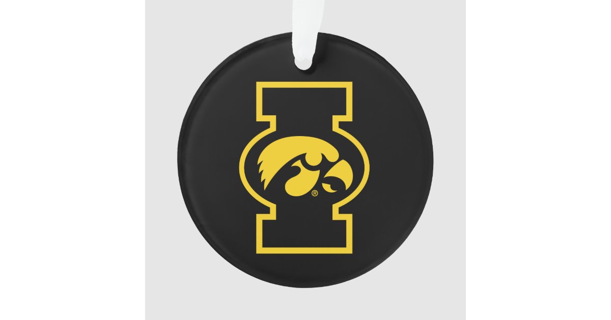 Iowa Tigerhawk | Logotype Ornament | Zazzle
