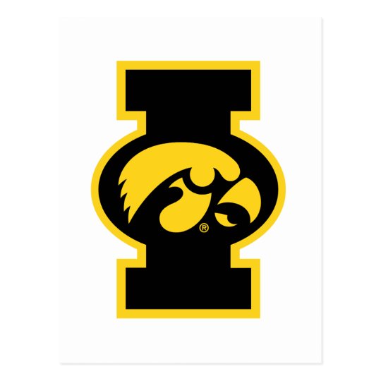 Iowa Tigerhawk | Logotype Postcard | Zazzle.com