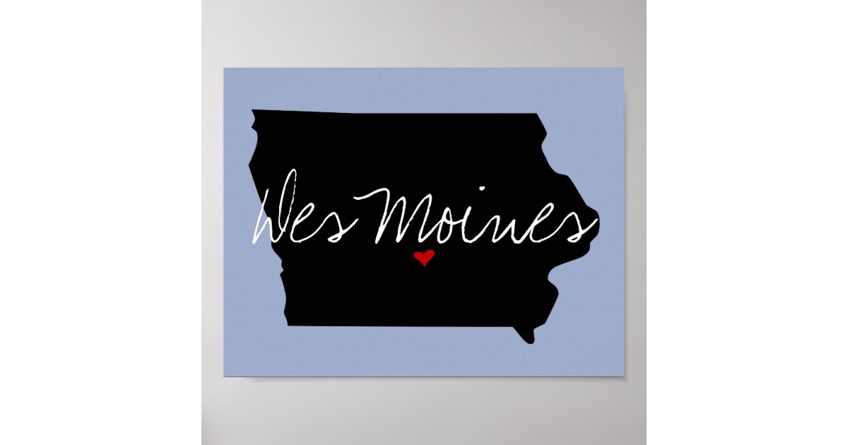 Iowa Town Poster | Zazzle