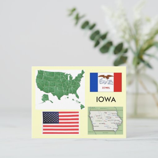 Iowa, USA Postcard | Zazzle